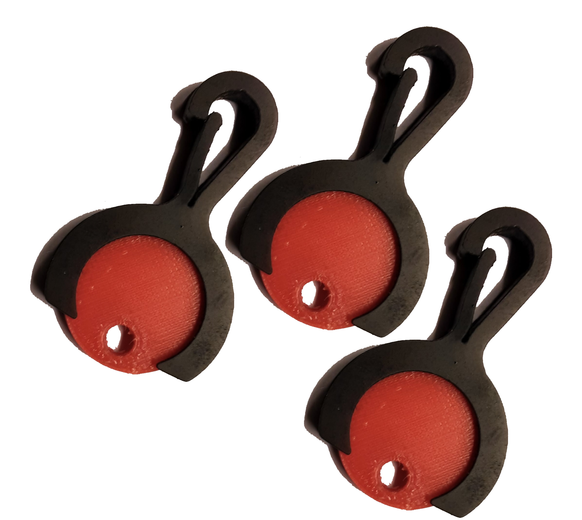 5 x old round pound coin holder and token for shopping trolleys carts ...